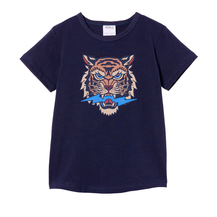 Milky Tiger Tee - Midnight Blue – Daisy and Hen