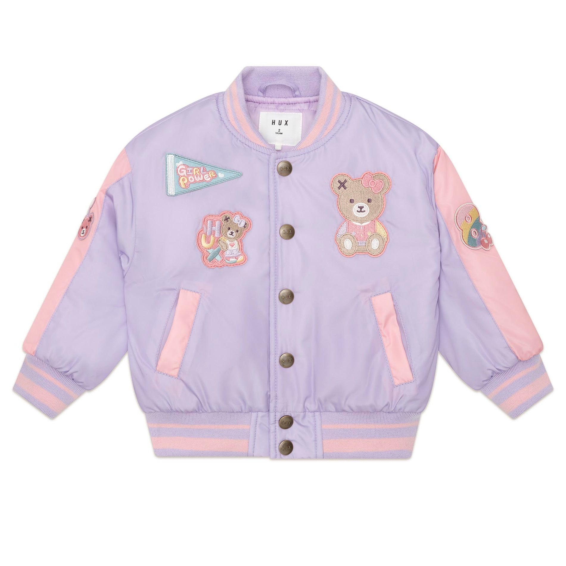 Huxbaby Orchid Hux College Varsity Jacket – Daisy and Hen