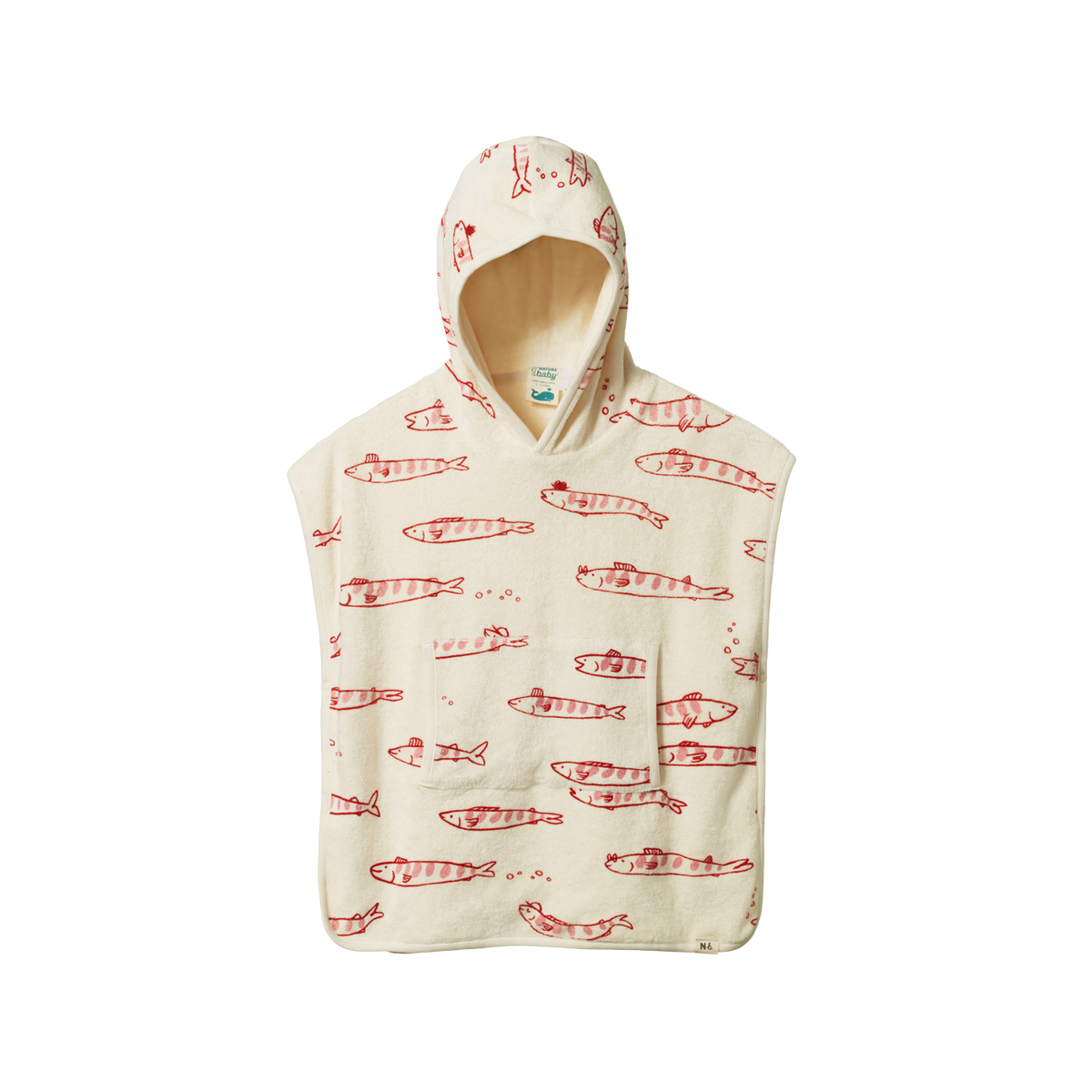 Hooded Poncho - South Seas Rose Dust Print Terry – Daisy and Hen