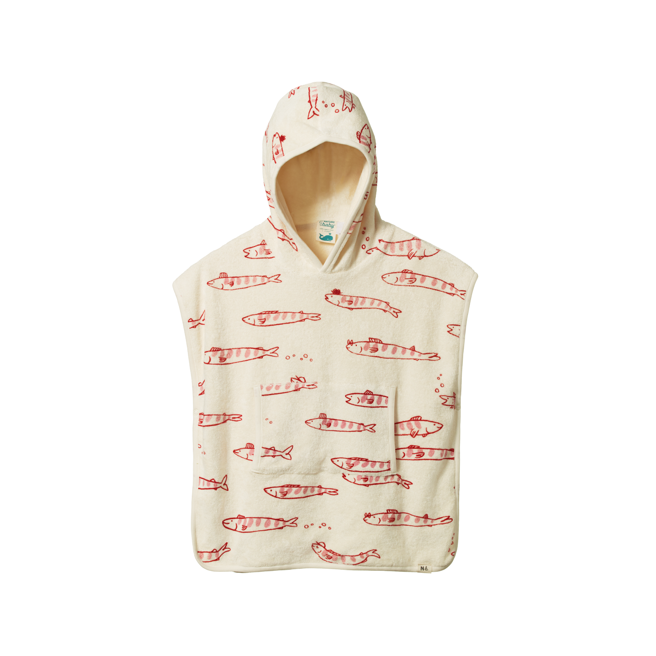 Hooded Poncho - South Seas Rose Dust Print Terry – Daisy and Hen