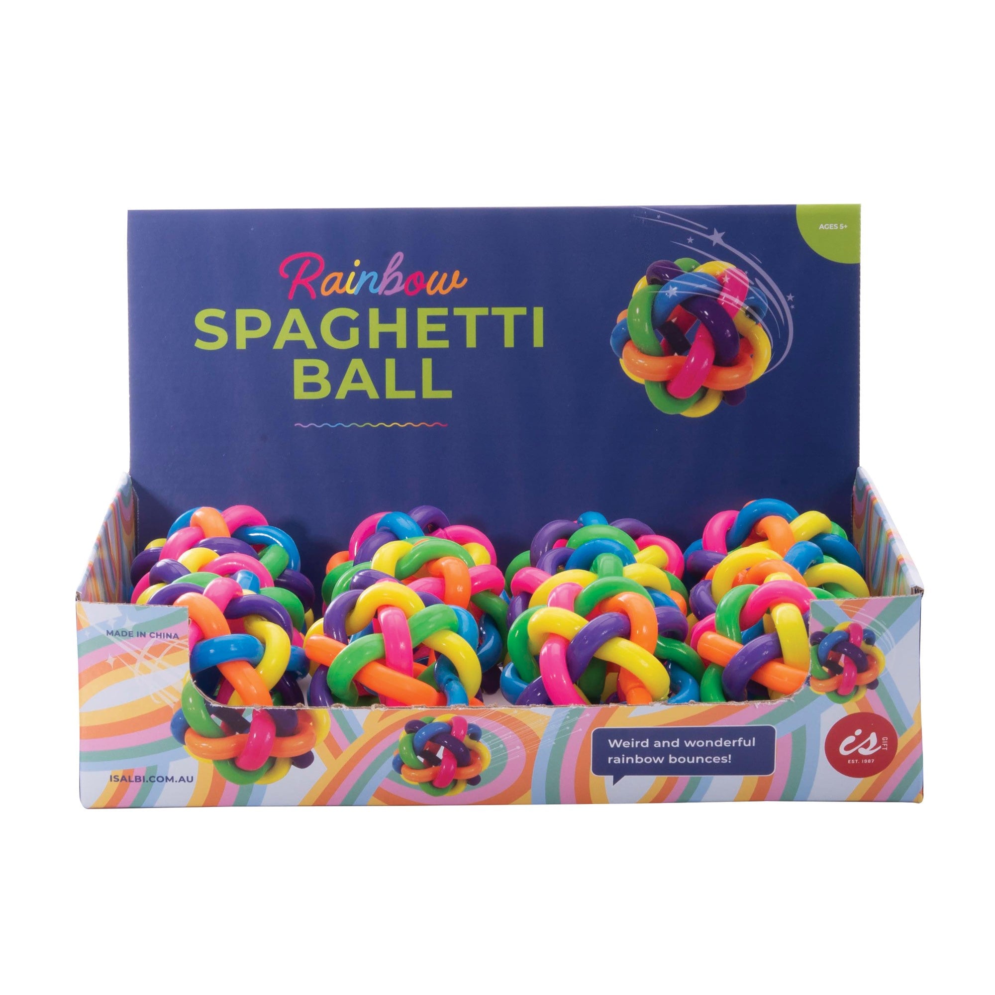 Rainbow Spaghetti Ball – Daisy and Hen