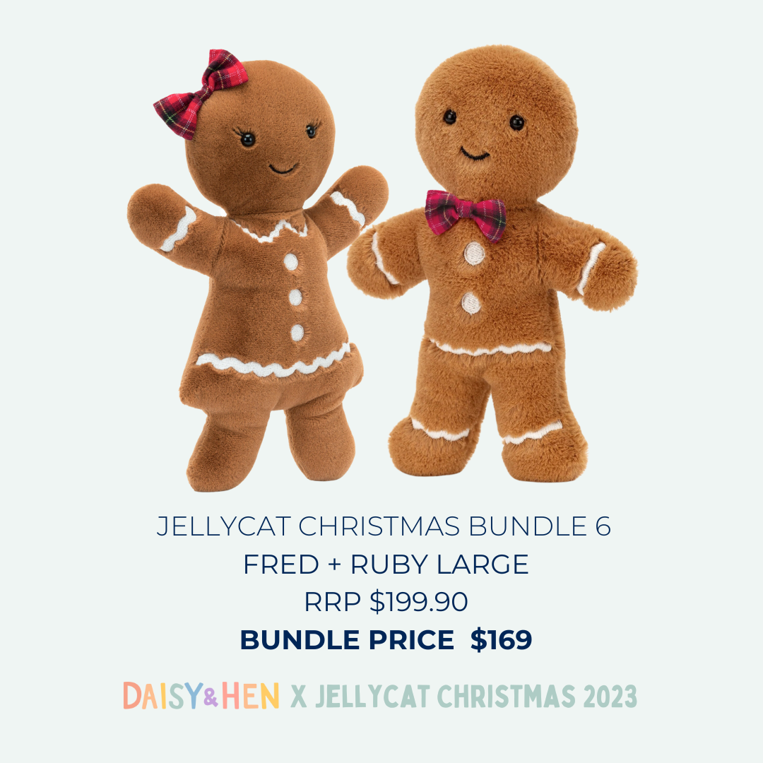 JELLYCAT Fred + Ruby Large Bundle – Daisy and Hen