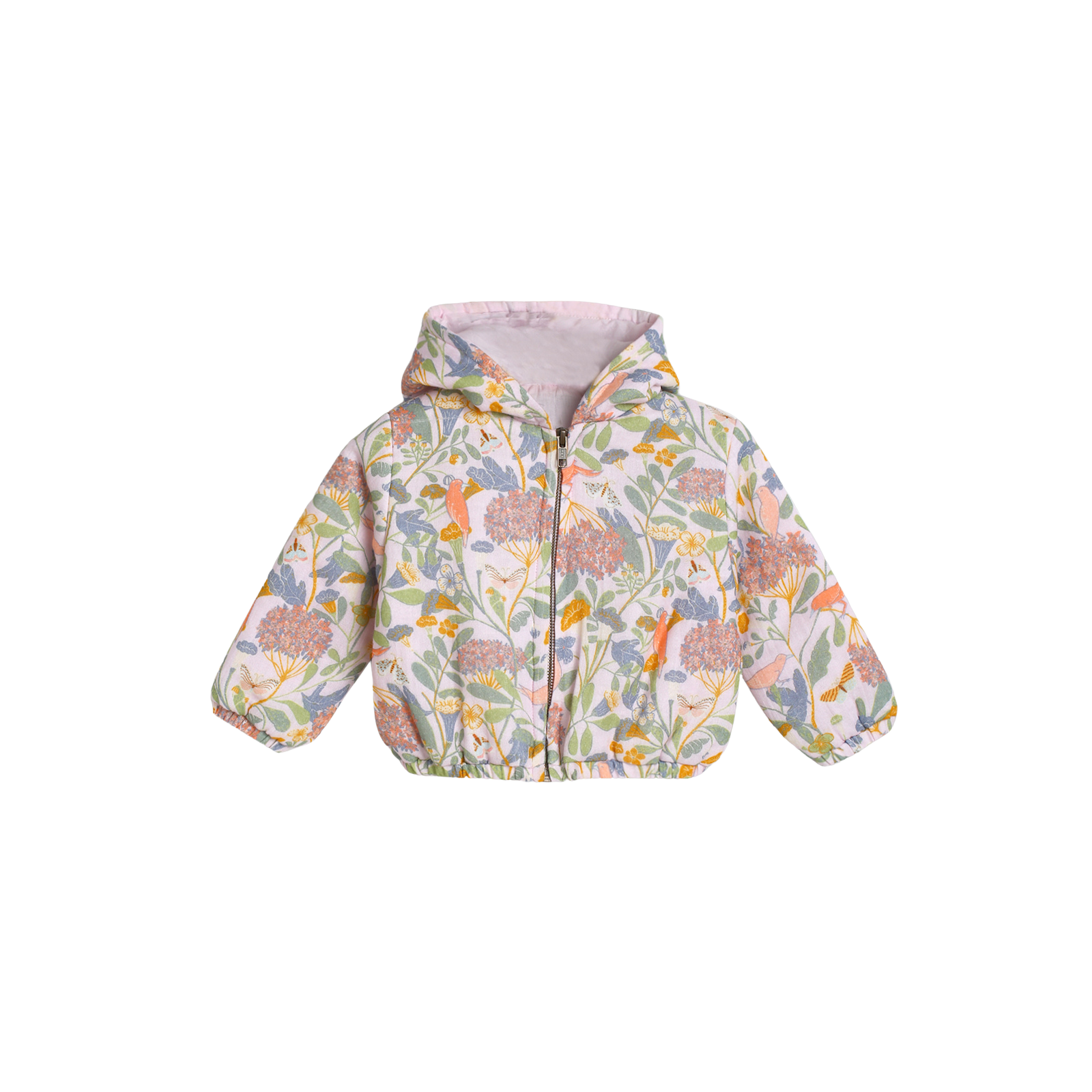 Celine Jacket - Pink Bird Flower – Daisy and Hen