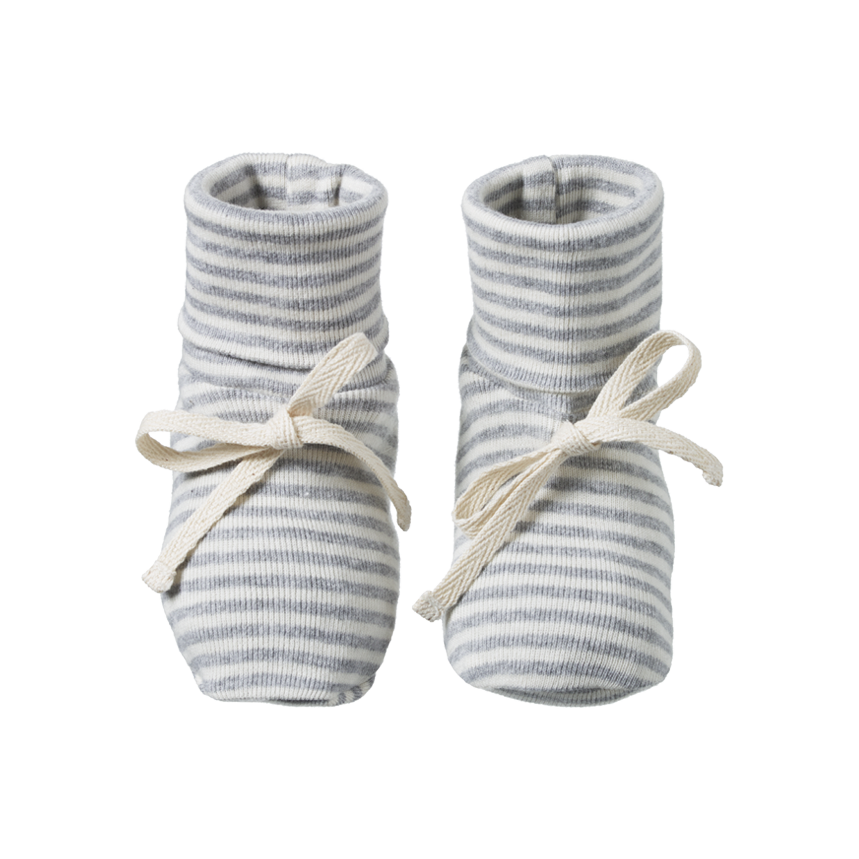 Nature Baby Booties - Grey Marl Stripe – Daisy and Hen