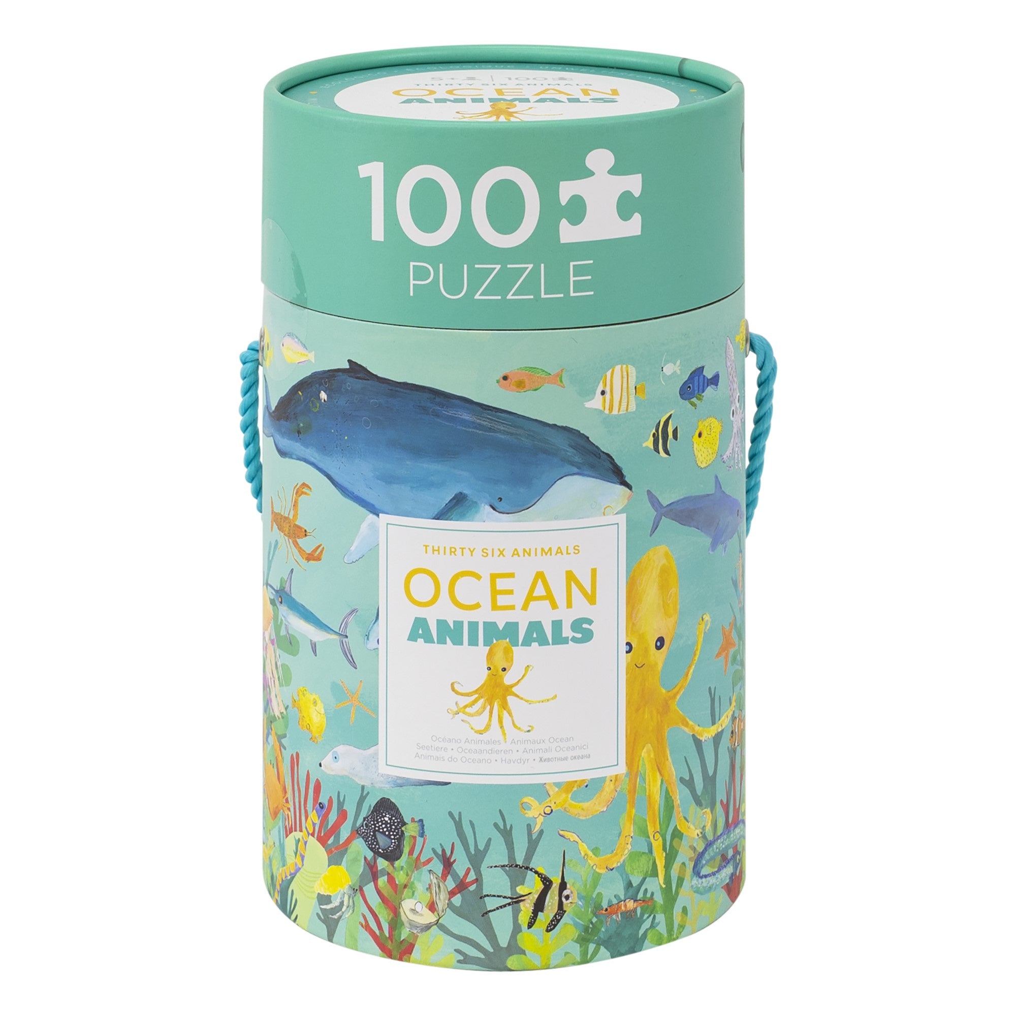 36 Animal Puzzle 100 Piece - Ocean Animals – Daisy and Hen