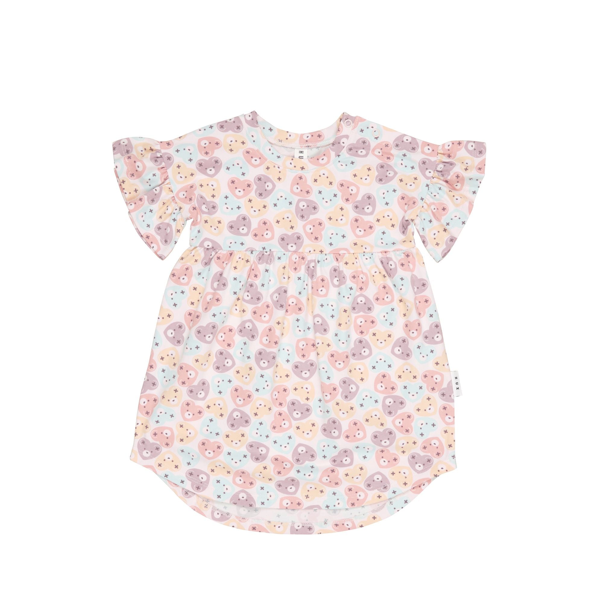Heart Bear Frill Swirl Dress – Daisy and Hen