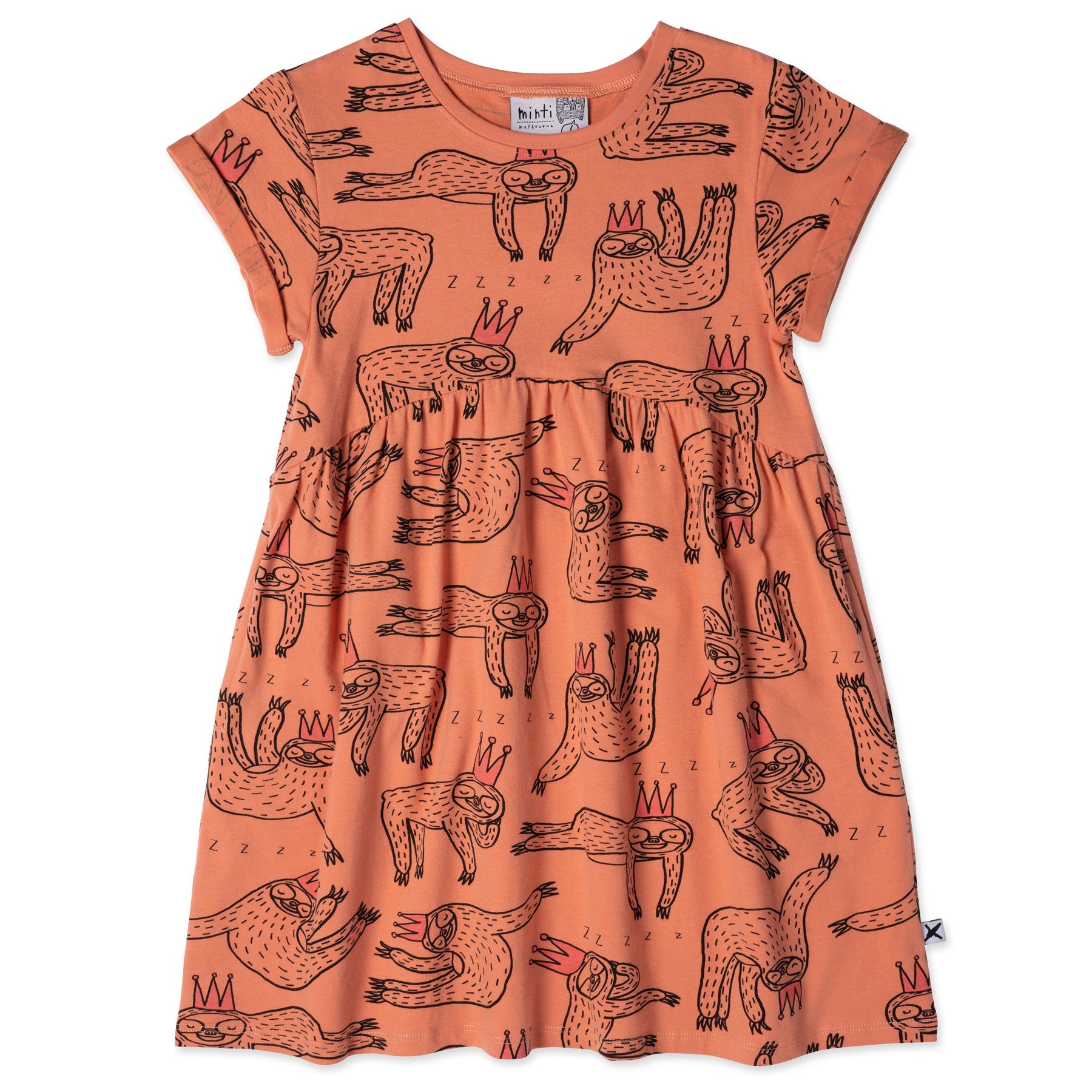 Minti Sleepy Sloths Dress - Apricot – Daisy and Hen