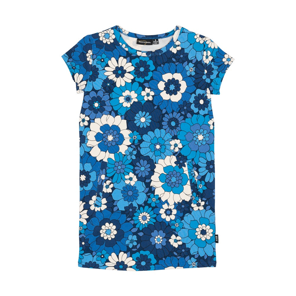 Rock Your Baby Aloha Azure T-Shirt Dress – Daisy and Hen