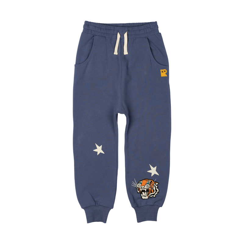 Rock Your Baby Easy Tiger Blue Trackies – Daisy and Hen