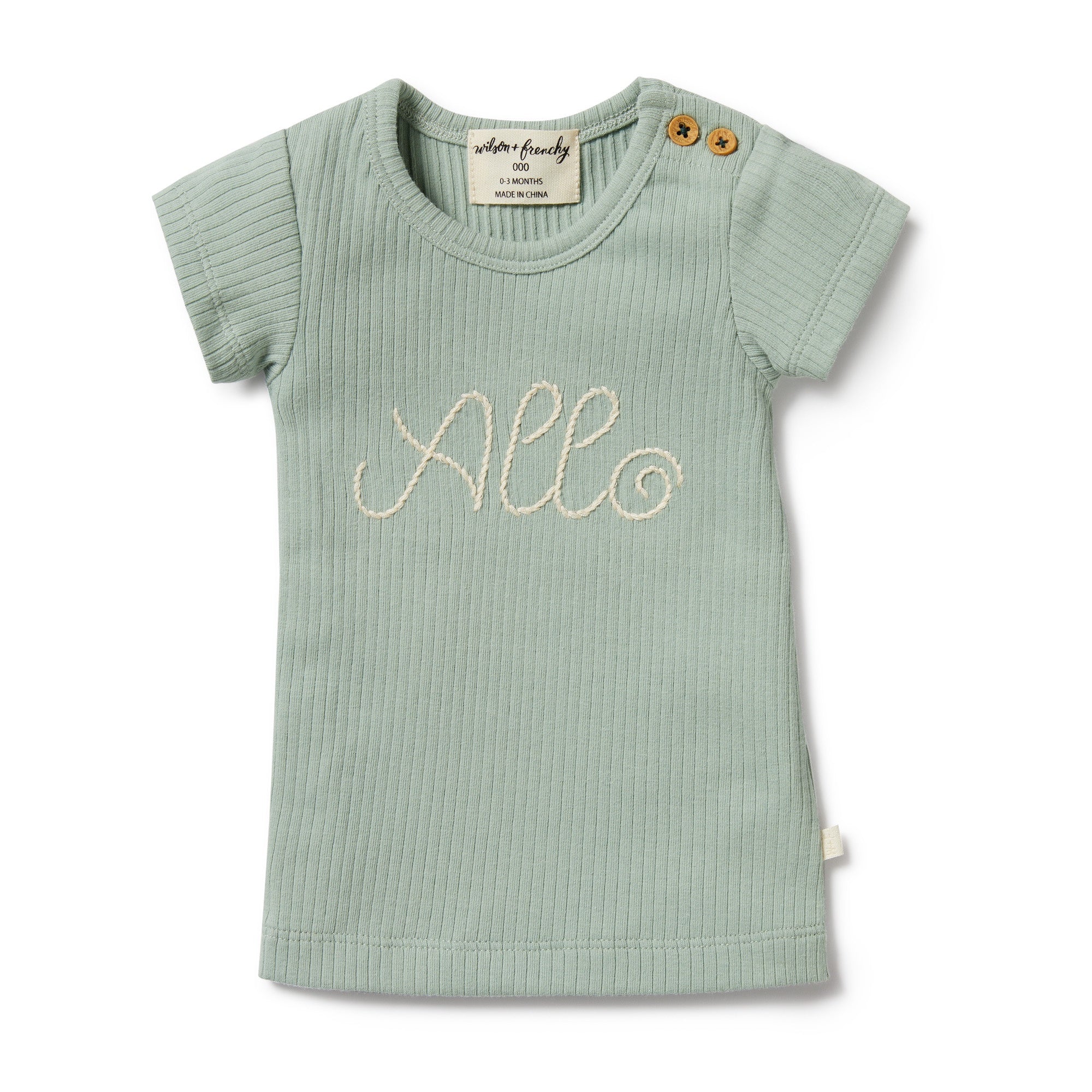 Wilson and Frenchy Allo Organic Rib Tee – Daisy and Hen