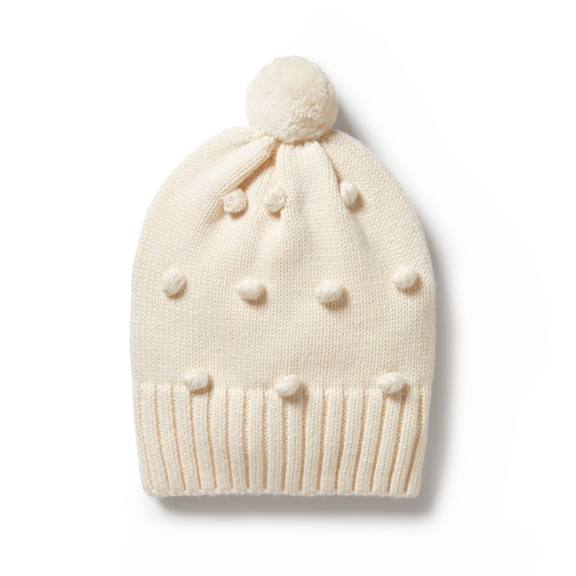 Wilson and Frenchy Knitted Bauble Hat - Ecru – Daisy and Hen