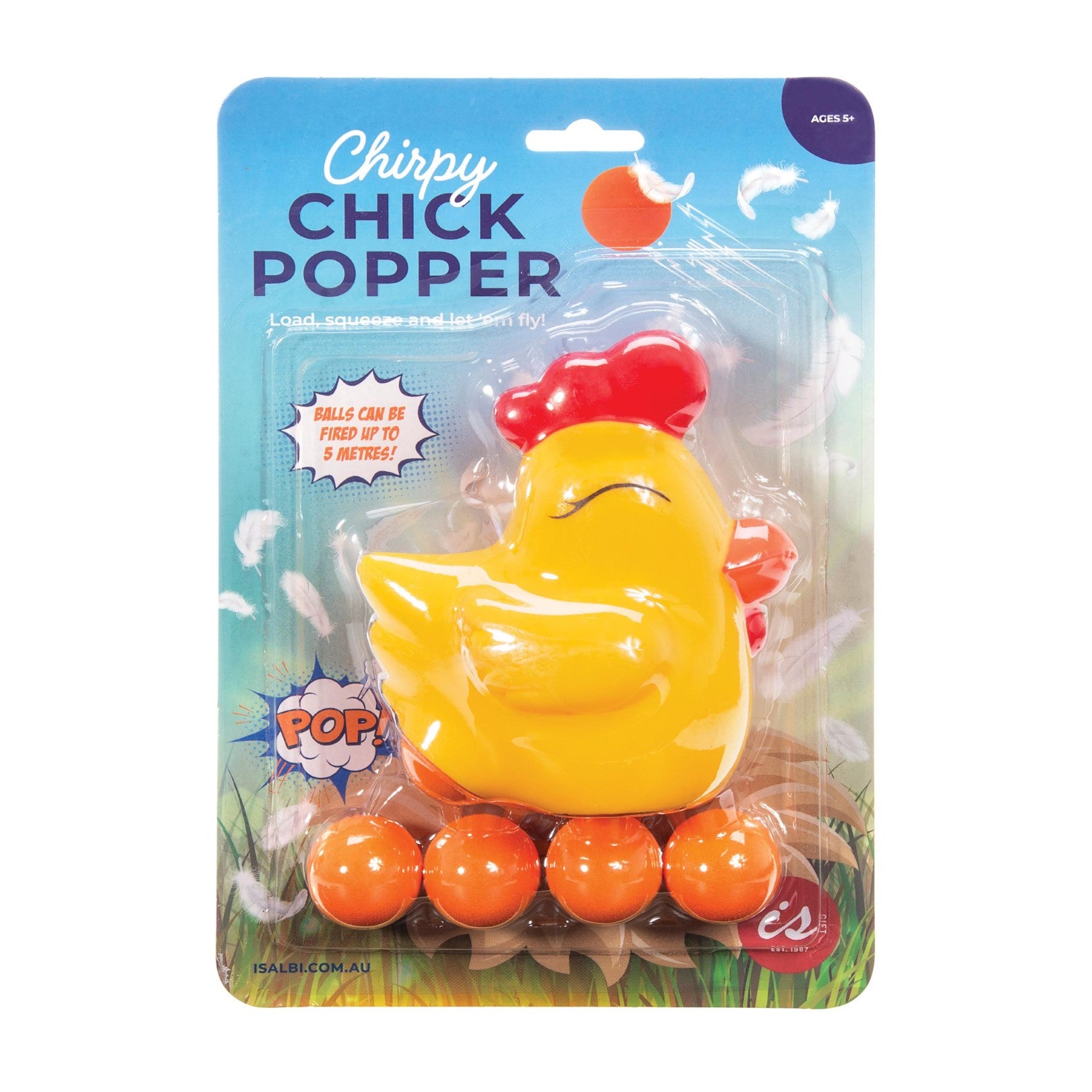 Chirpy Chick Popper – Daisy and Hen